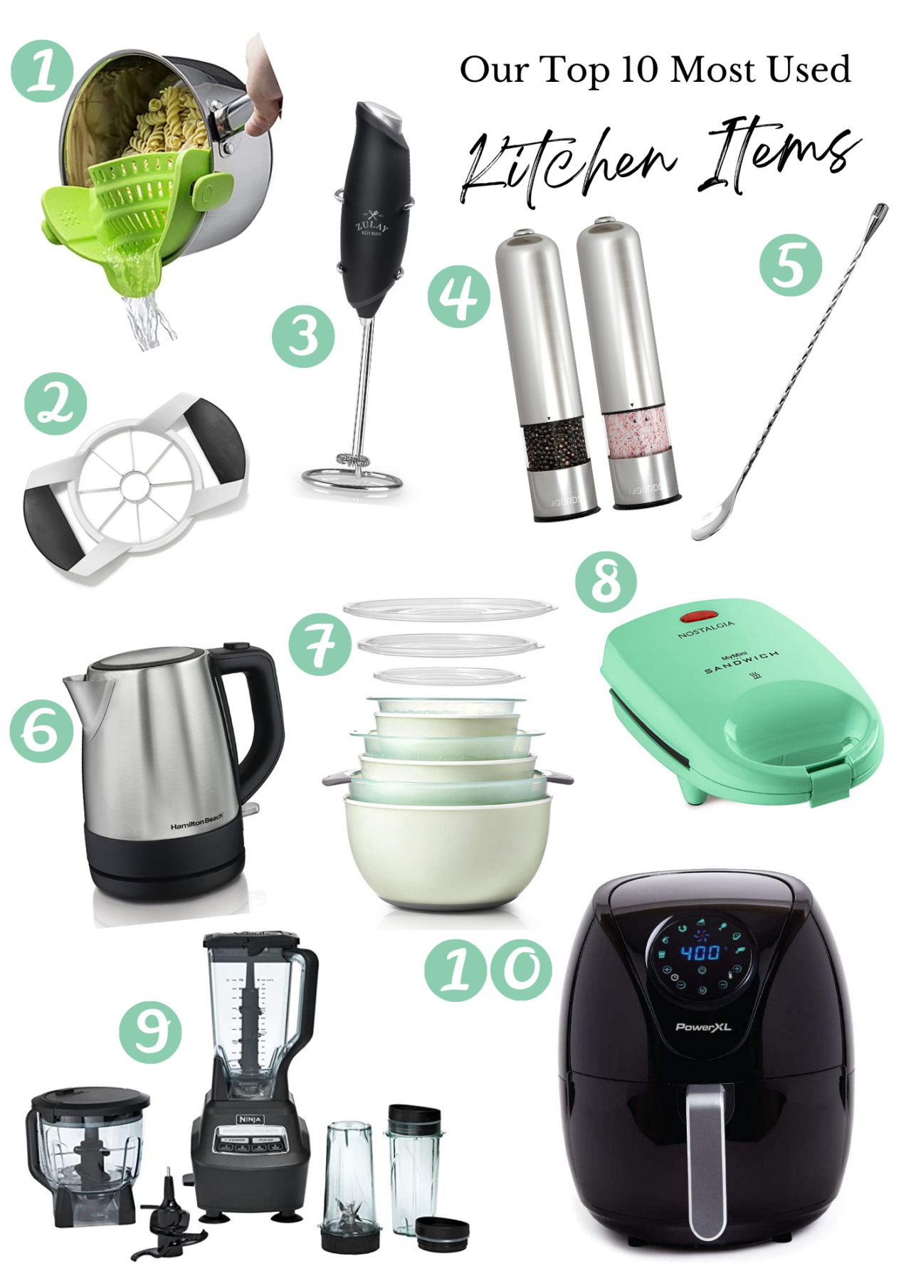 Most Used Kitchen Items - Joy Filled Style